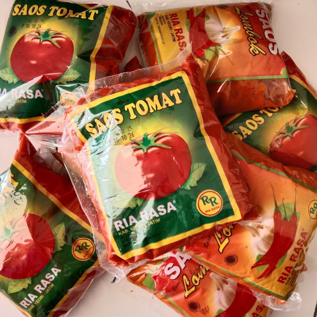 Jual bisa cod saos tomat ria rasa | saos bantal 450g | Shopee Indonesia
