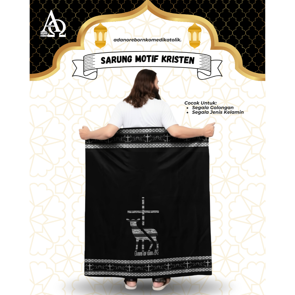 Jual Sarung Motif Kristen Pertama Produk A&O | Shopee Indonesia