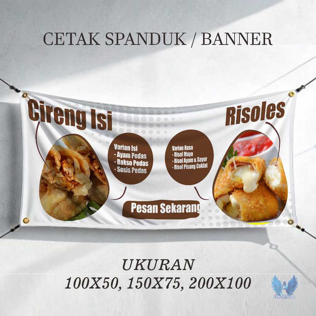 Jual Cetak Spanduk Banner CIRENG & RISOL Costom Desain | Shopee Indonesia