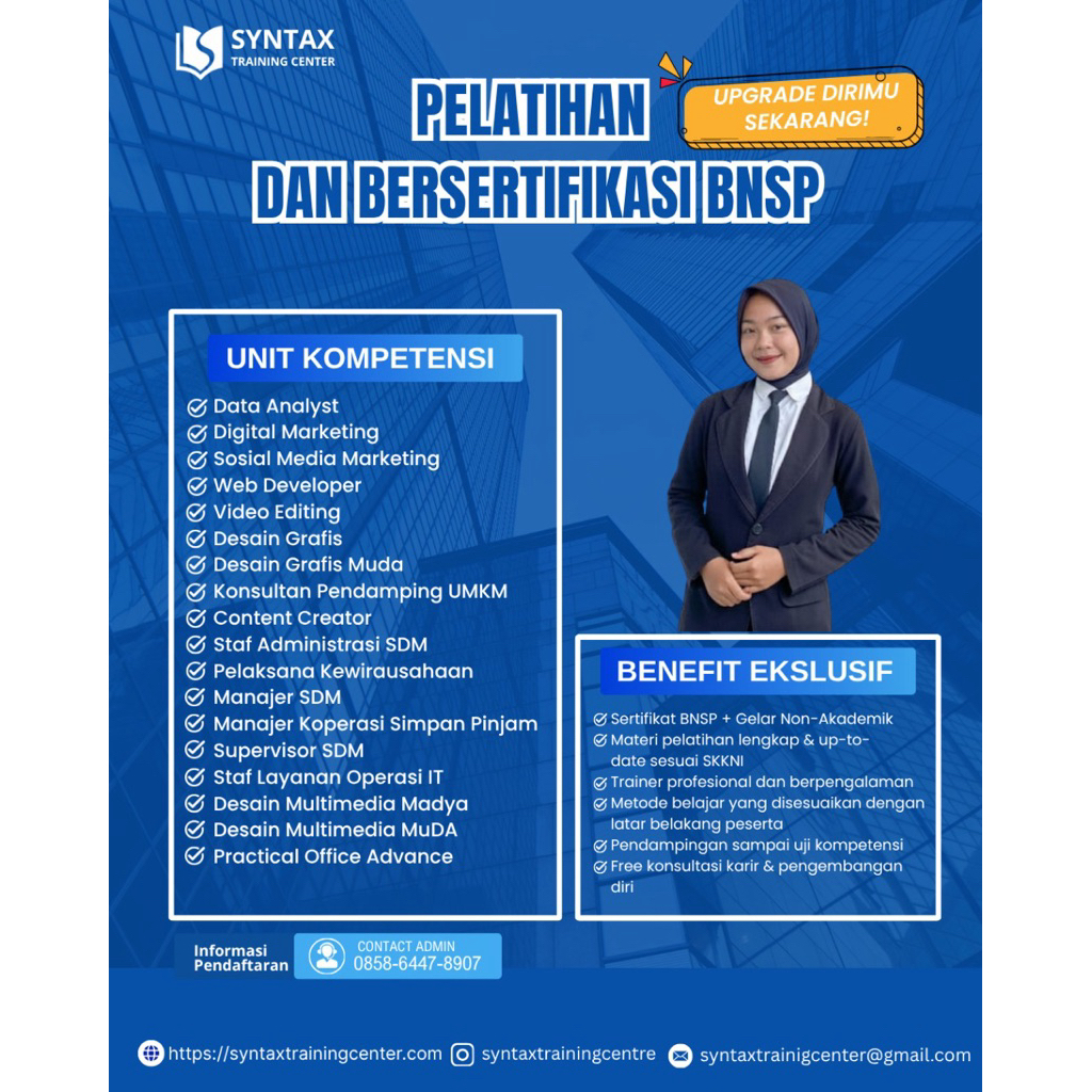Jual Paket Pelatihan Sertifikasi BNSP I Skema Profesional | Shopee ...