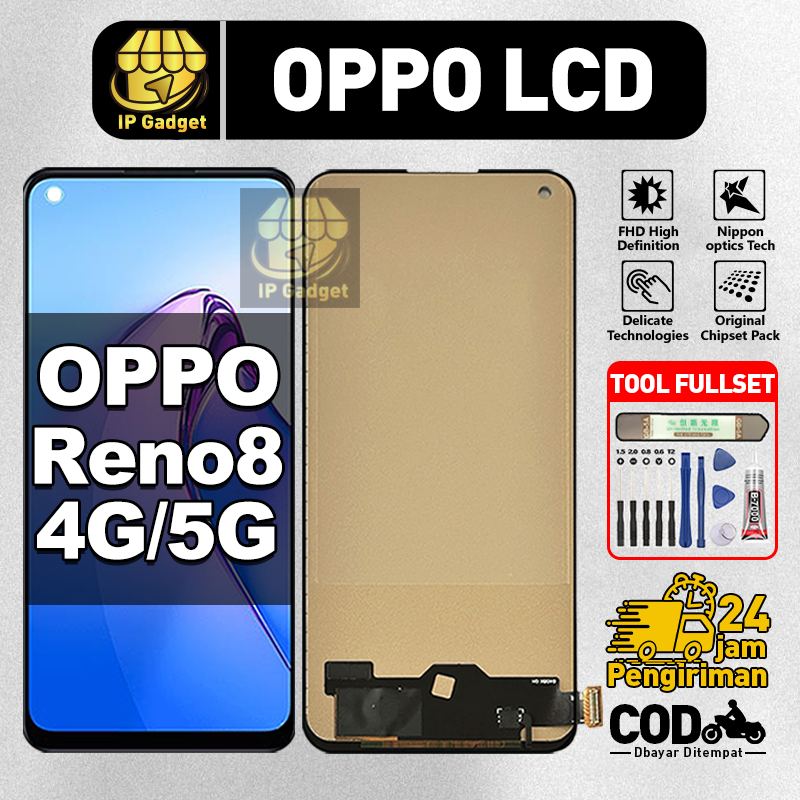 Jual LCD for OPPO Reno8 4G 5G Fullset Original LCD HP OPPO Reno8 4G 5G ...