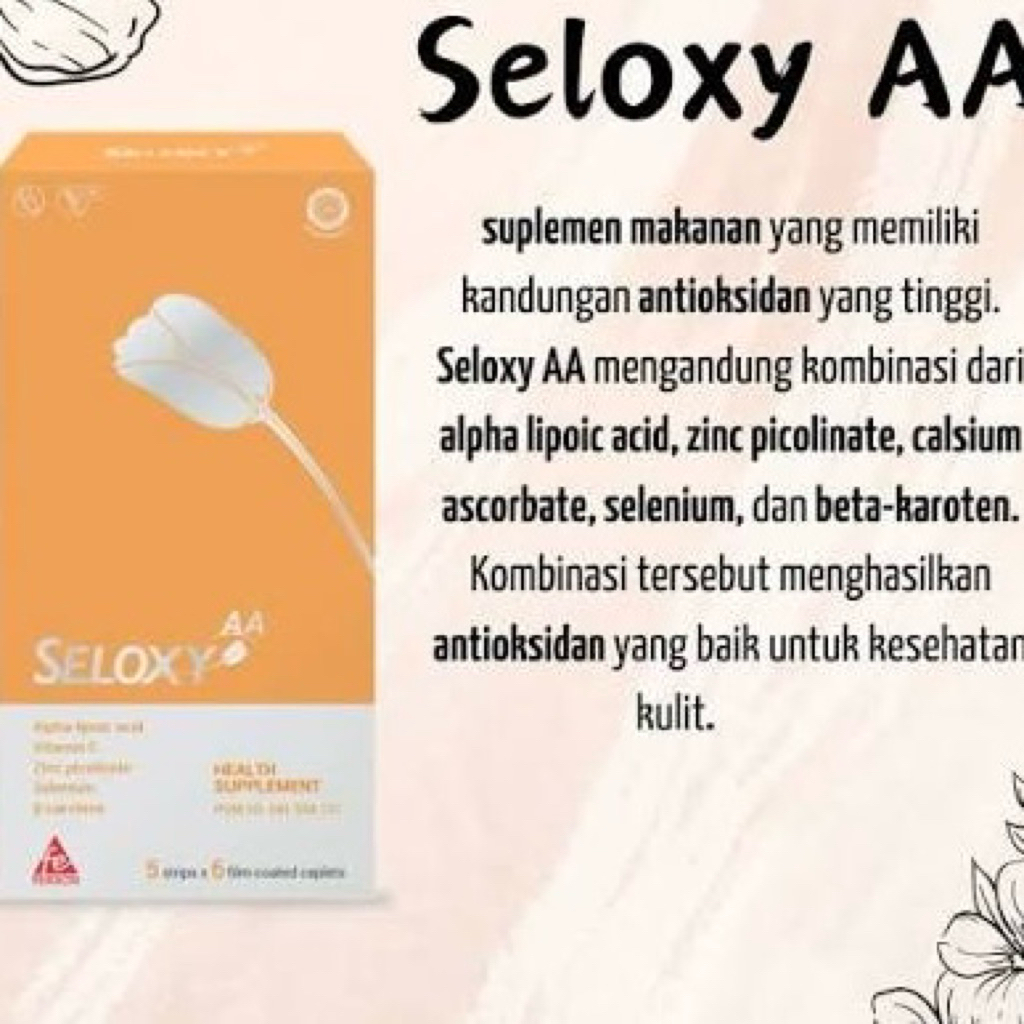 Jual Seloxy AA 1 box 30 tablet (kesehatan kulit) | Shopee Indonesia