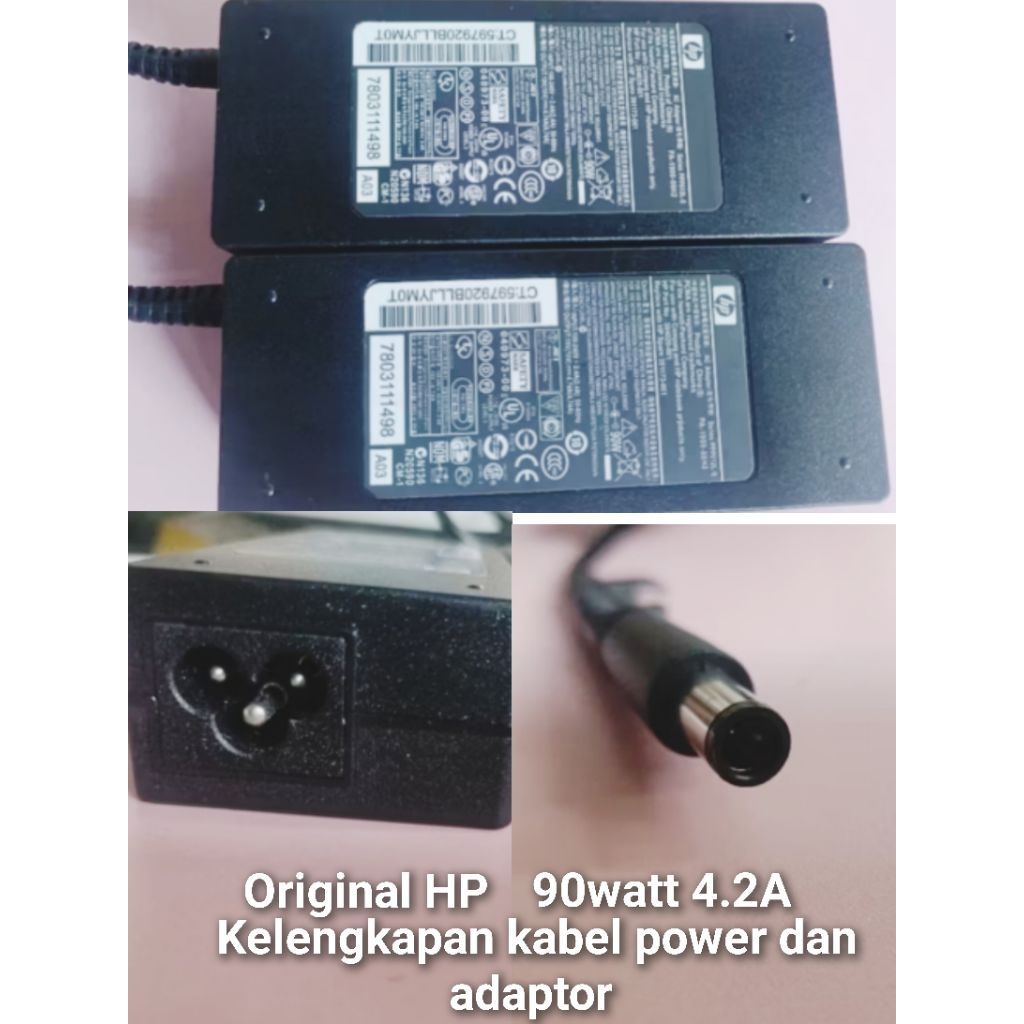 Jual adaptor laptop mini PC hp 19v 4.2A 90w original | Shopee Indonesia
