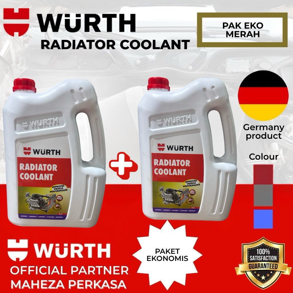 Jual WURTH Air Radiator Coolant Bundle 5L + 5L Murah Garansi Original ...