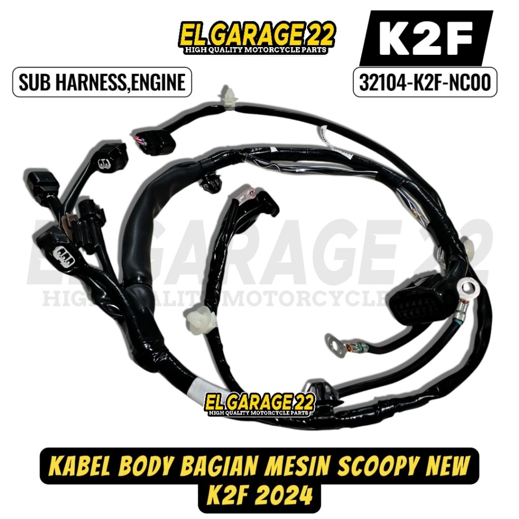 Jual SUB HARNESS, ENGINE _ KABEL BODY BAGIAN MESIN SCOOPY NEW LED K2F ...