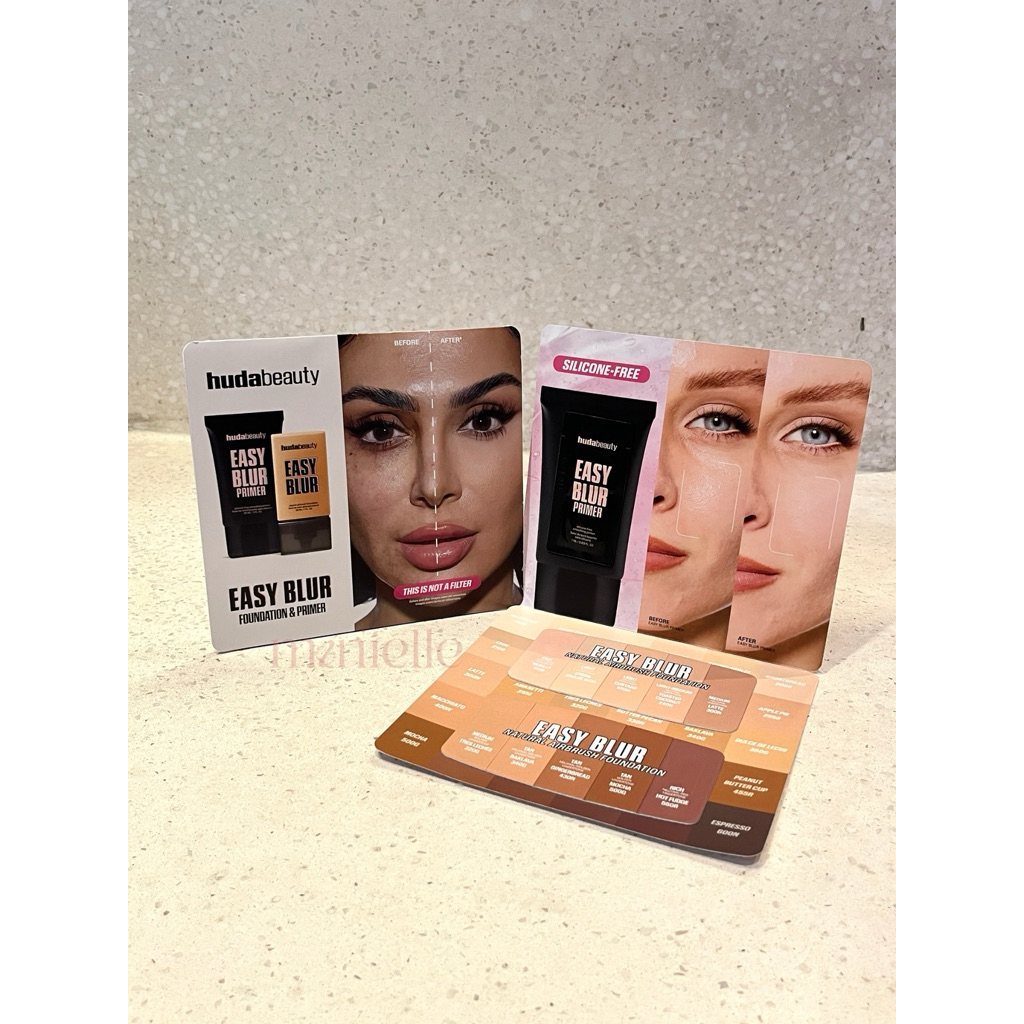 Jual Sample Huda Beauty Easy Blur Foundation & Primer | Shopee Indonesia