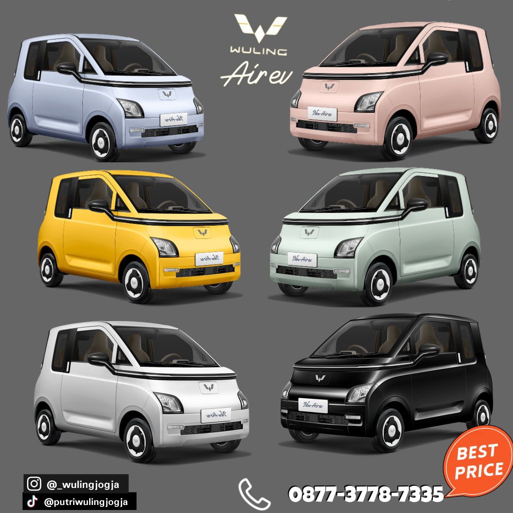 Jual Wuling Air EV Lite 200 & 300 km Mobil Listrik | Shopee Indonesia