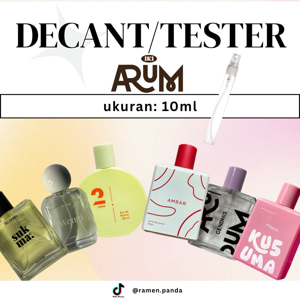 Jual Decant Iki Arum 10ml – Wengi/Loro/Kusuma/Sukma/Gendhis/Ambar ...