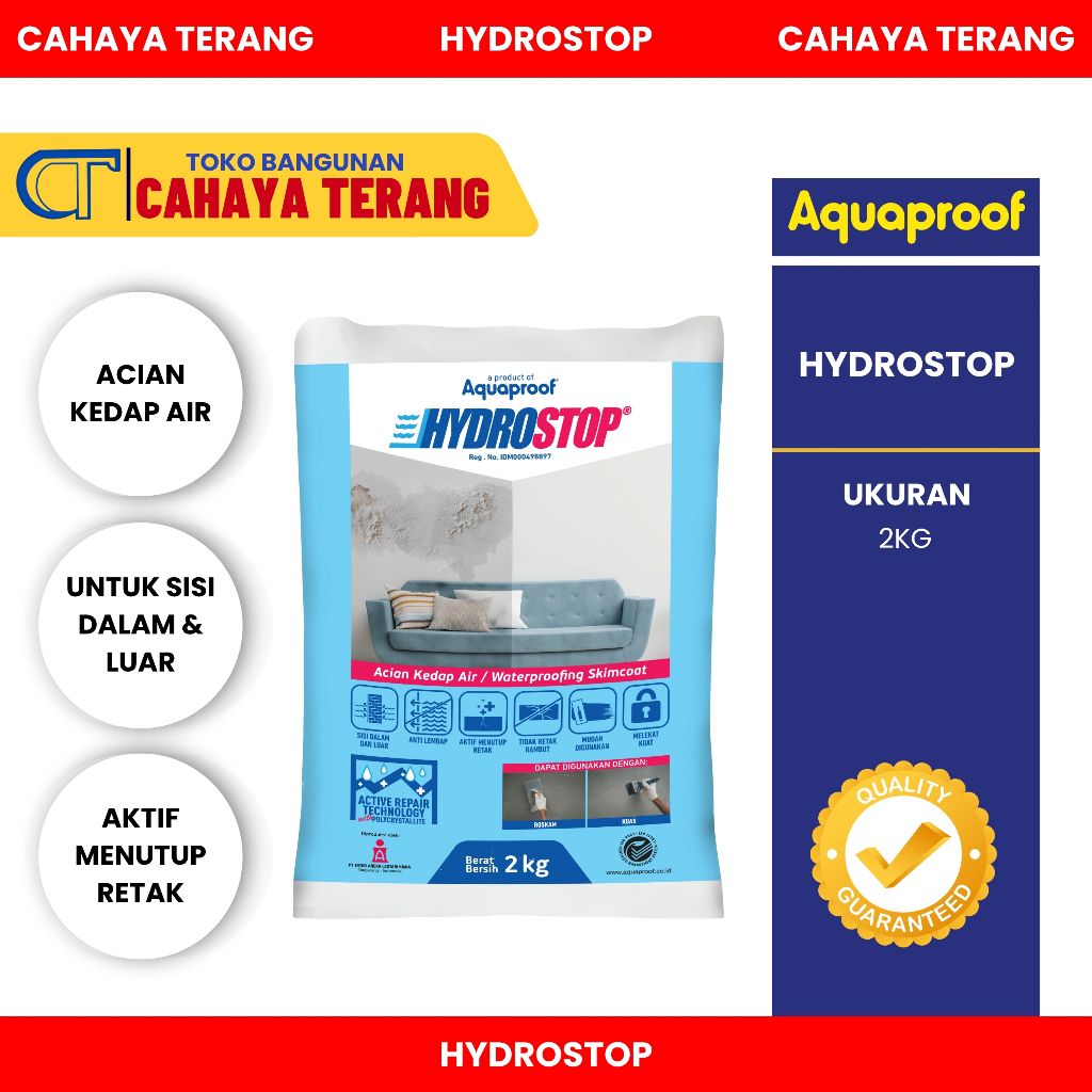 Jual Hydrostop Aquaproof 2Kg Acian Kedap Air | Shopee Indonesia