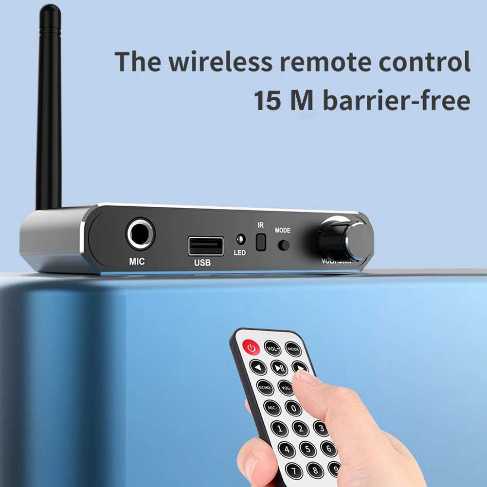 Jual Wirleless Audio Bluetooth 5.2 Receiver Input Mic Karaoke USB ...