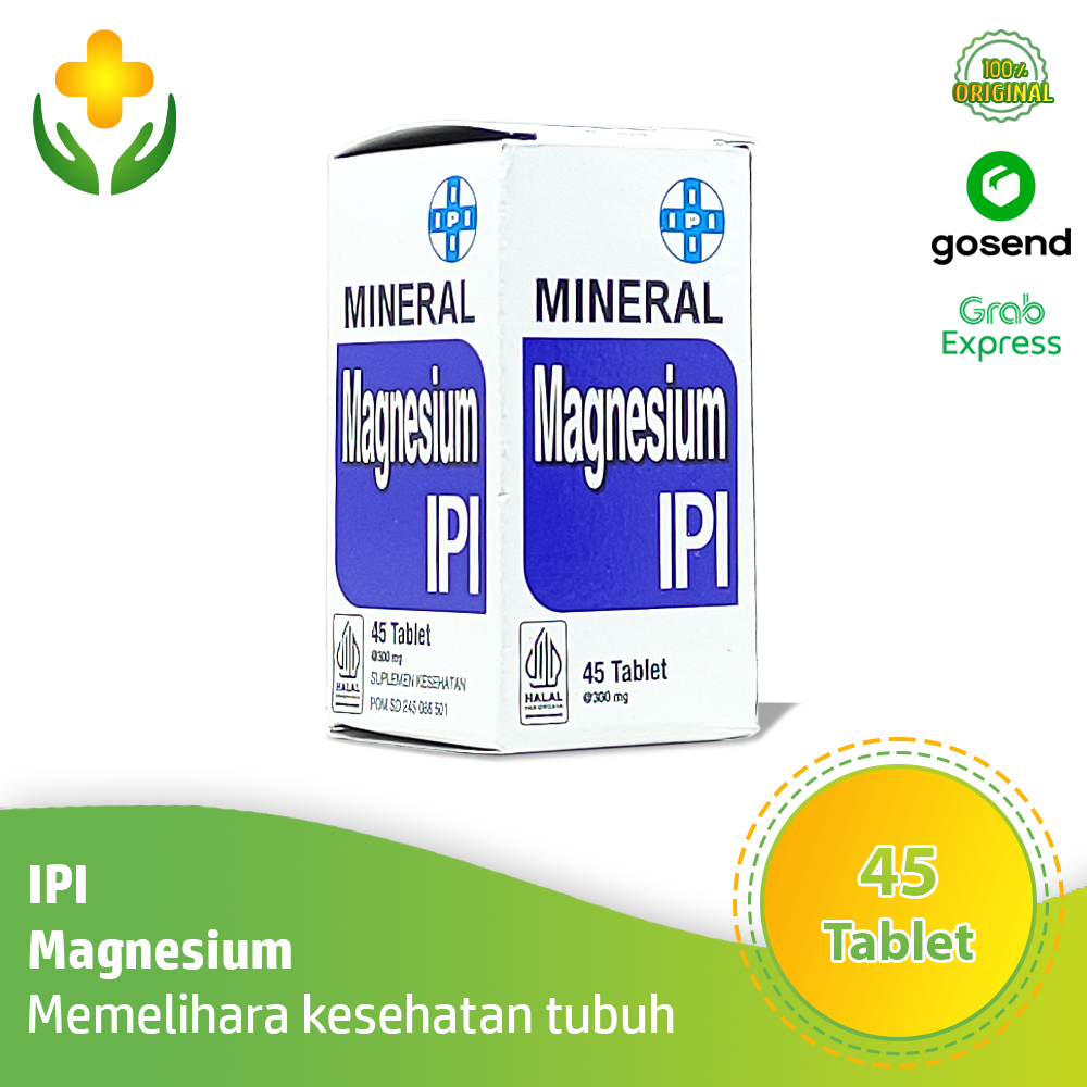 Jual Magnesium IPI 1 Botol isi 45 Tablet | Shopee Indonesia