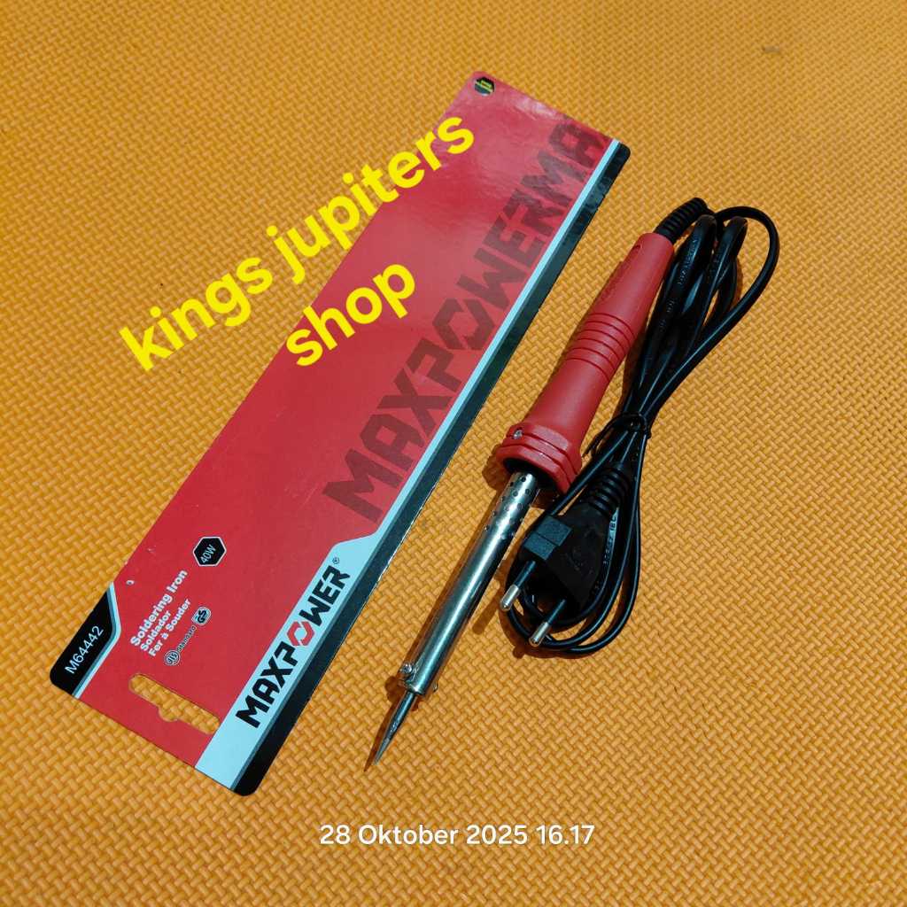 Jual 40w 60w ALAT SOLDER merk MAXPOWER atau NIPPON LOTFETT 40GRM atau ...