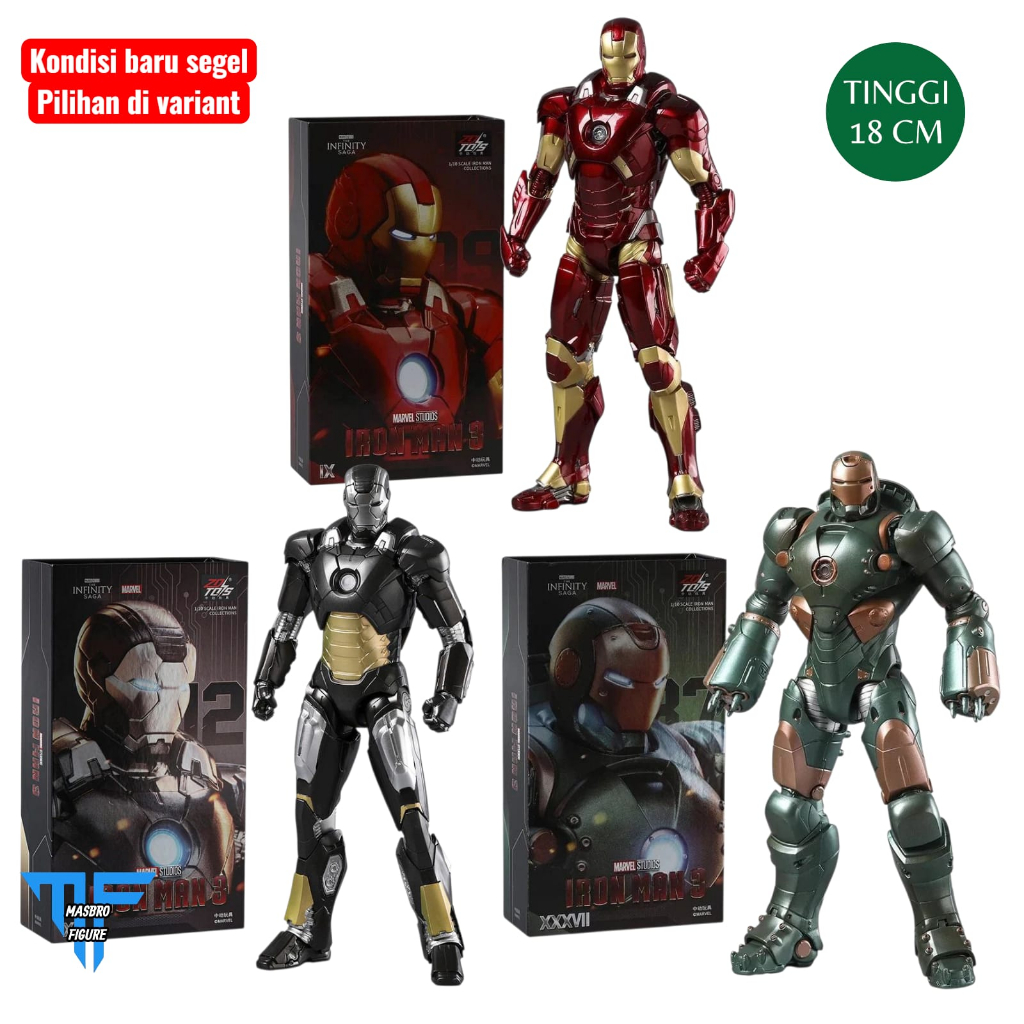 Jual ZD TOYS IRON MAN Mark 9 12 37 Marvel Avengers IRON MAN MK IX XII XXXVII 1:10 | Shopee Indonesia