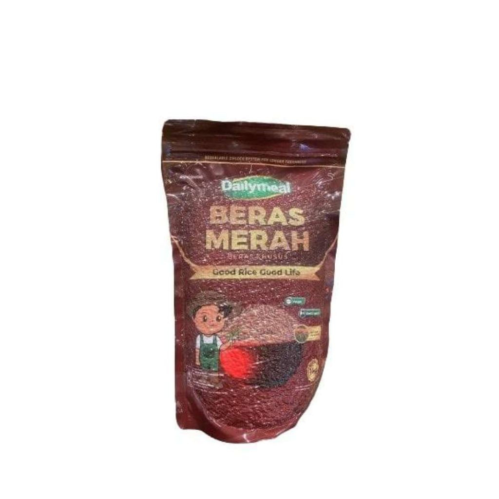 Jual Beras Merah Daily Meal Red Rice 1 Kg | Shopee Indonesia