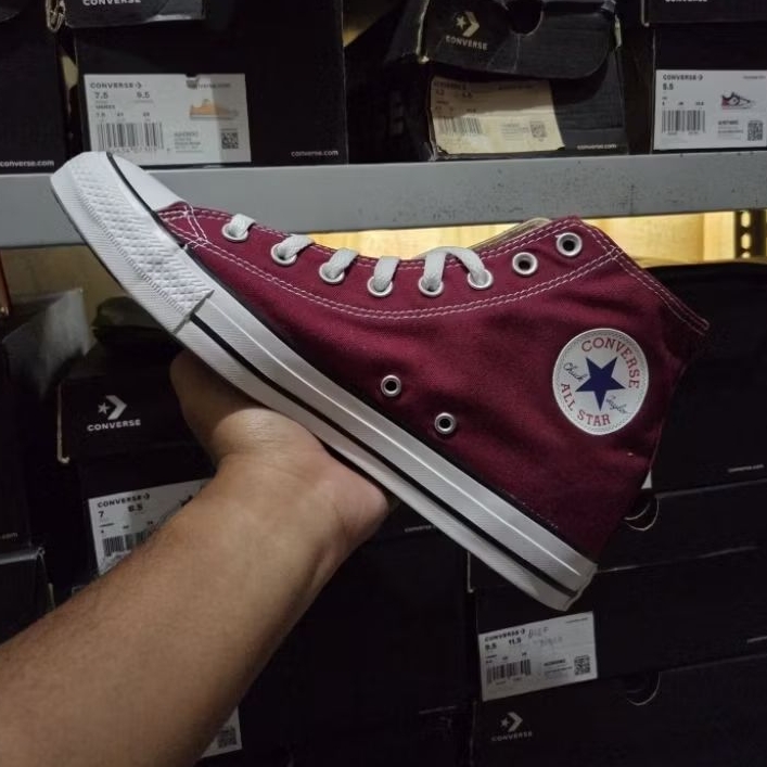 Jual CONVERSE CT ALL STAR MAROON M9613C KIRI EX DISPLAY RINGAN EUR 43 ...