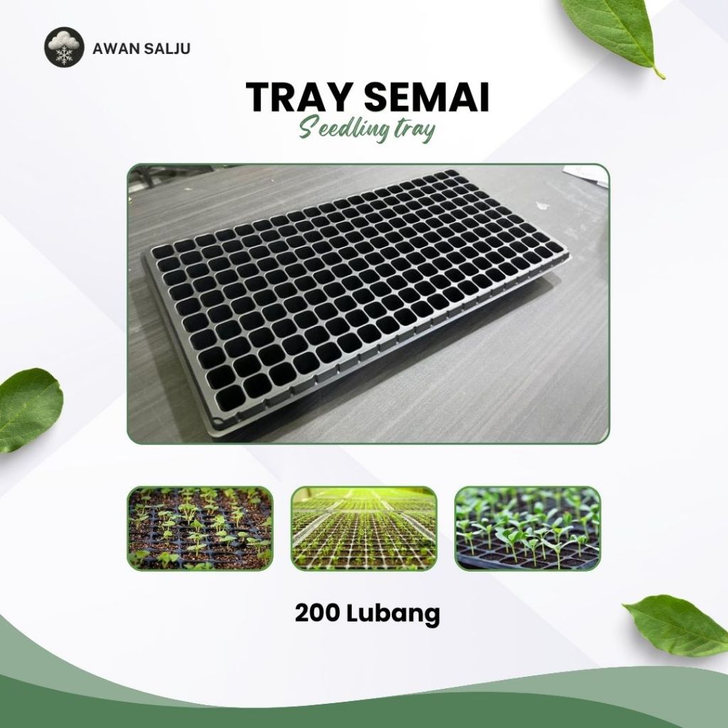 Jual Tray Semai Tebal Wadah Media Semai 200 lubang Murah Tebal | Shopee ...