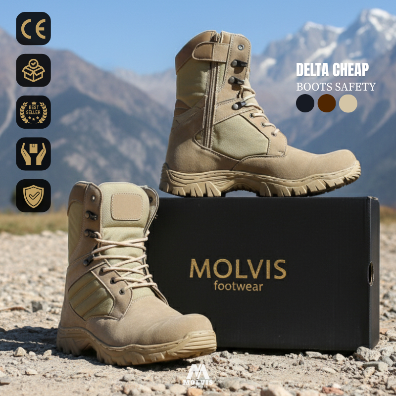 Jual Sepatu Safety Pria Delta Condura Tactical Ujung Besi - Boots PDL ...