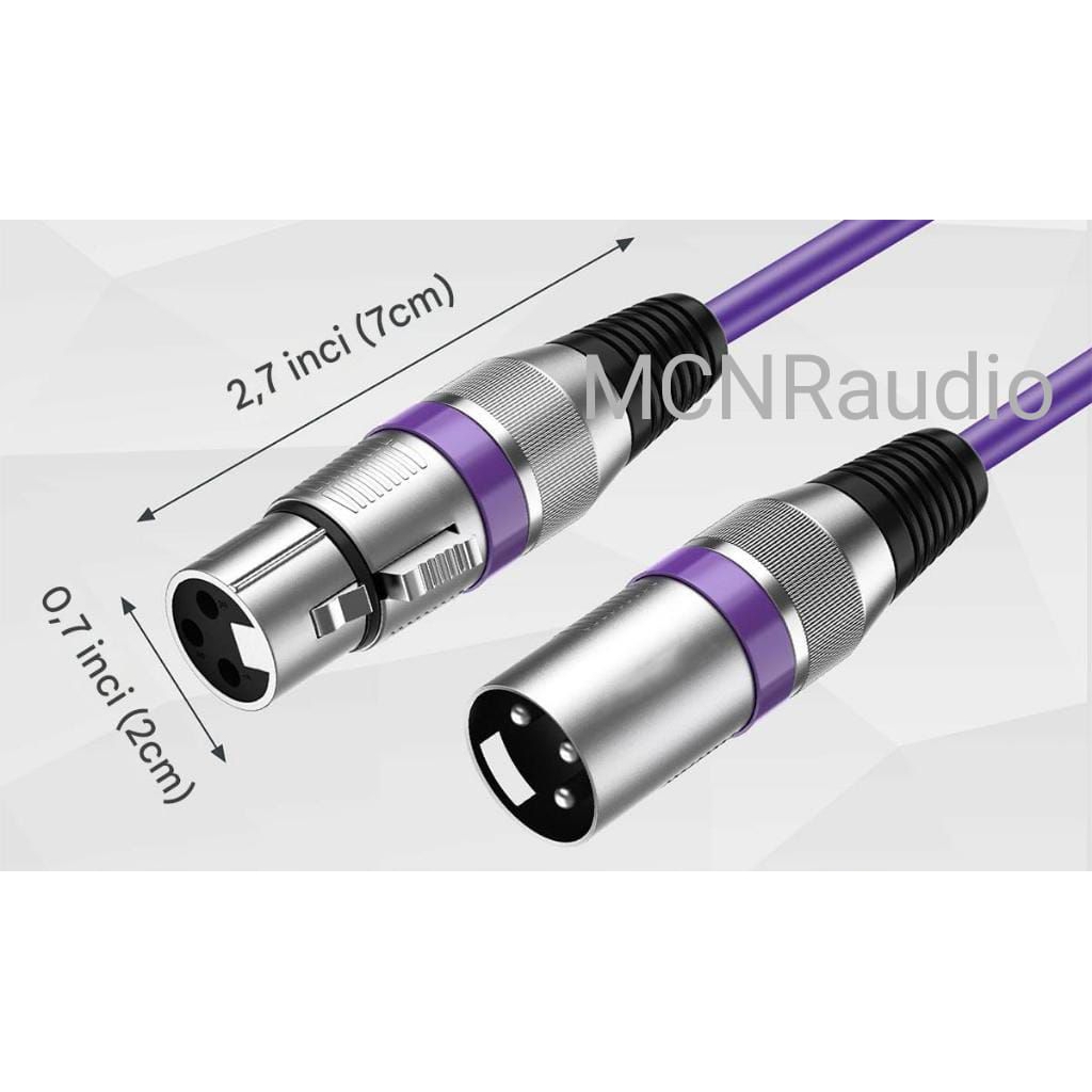 Jual Paket Kabel Mikrofon XLR,Kabel mic Audio 5 Meter Jack XLR male ke ...