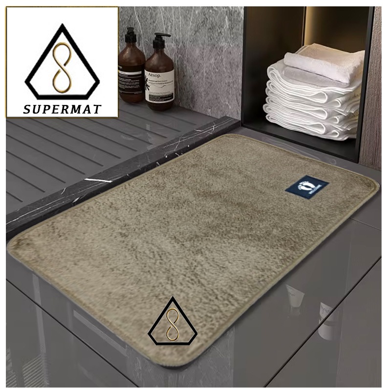 Jual SUPERMAT - Keset Kaki Bahan Microfiber Halus dan Lembut Anti Slip ...