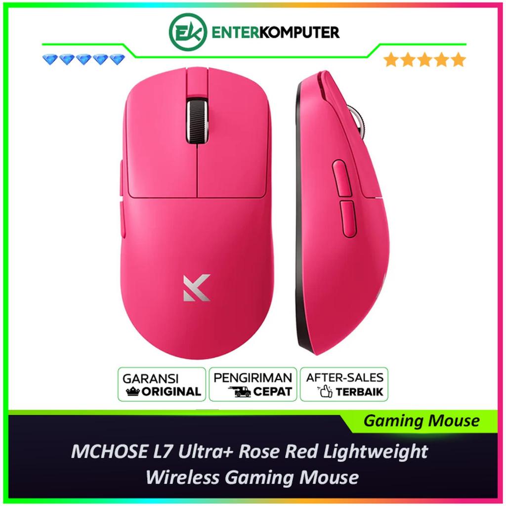 Jual MCHOSE L7 Ultra+ Rose Red Lightweight Wireless Gaming Mouse ...