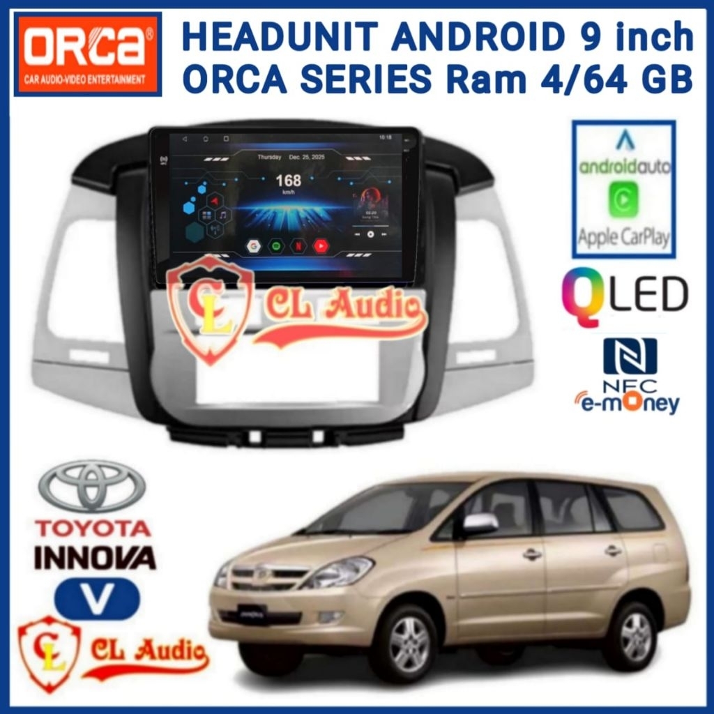 Jual Head Unit Android ORCA Eco series 9 Inch Toyota Innova 2005-2011 ...