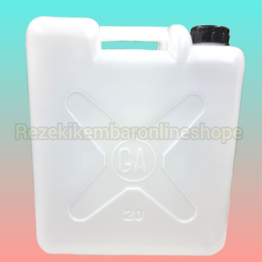 Jual Jerigen Plastik GA 20 Liter Putih Baru (Bukan Bekas) | Shopee ...