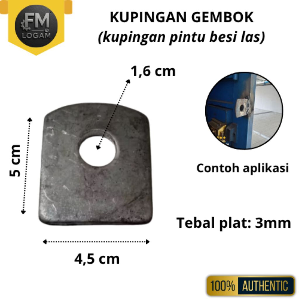 Jual Besi Kupingan Lubang Gembok | Aksesoris Pagar | Harga per 1pcs ...