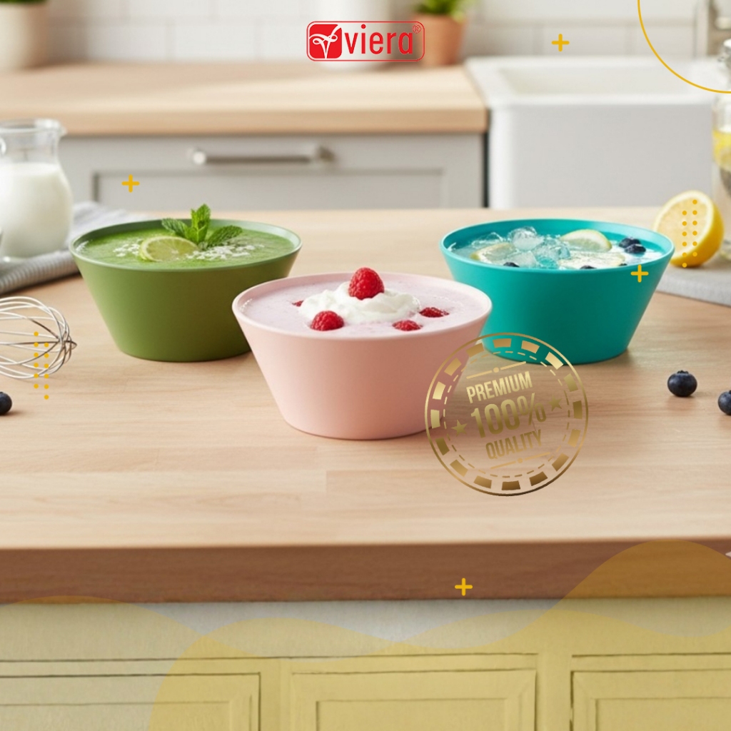 Jual Viera - RPET Bowl Mangkok Mangkuk Makan Ramen Bulat Microwave BPA ...
