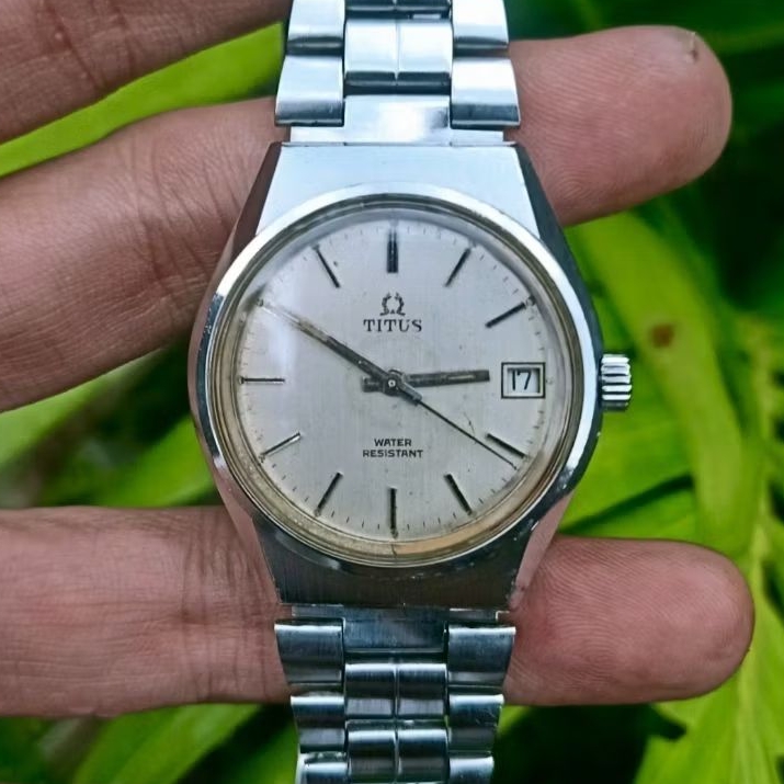 Jual Jam Tangan Vintage Original Titus Automatic Double Puter | Shopee ...