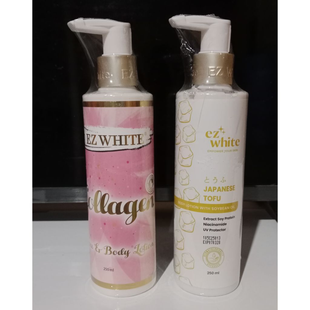 Jual Body Lotion EZ WHITE Japanese Tofu Collagen Pencerah Badan ...