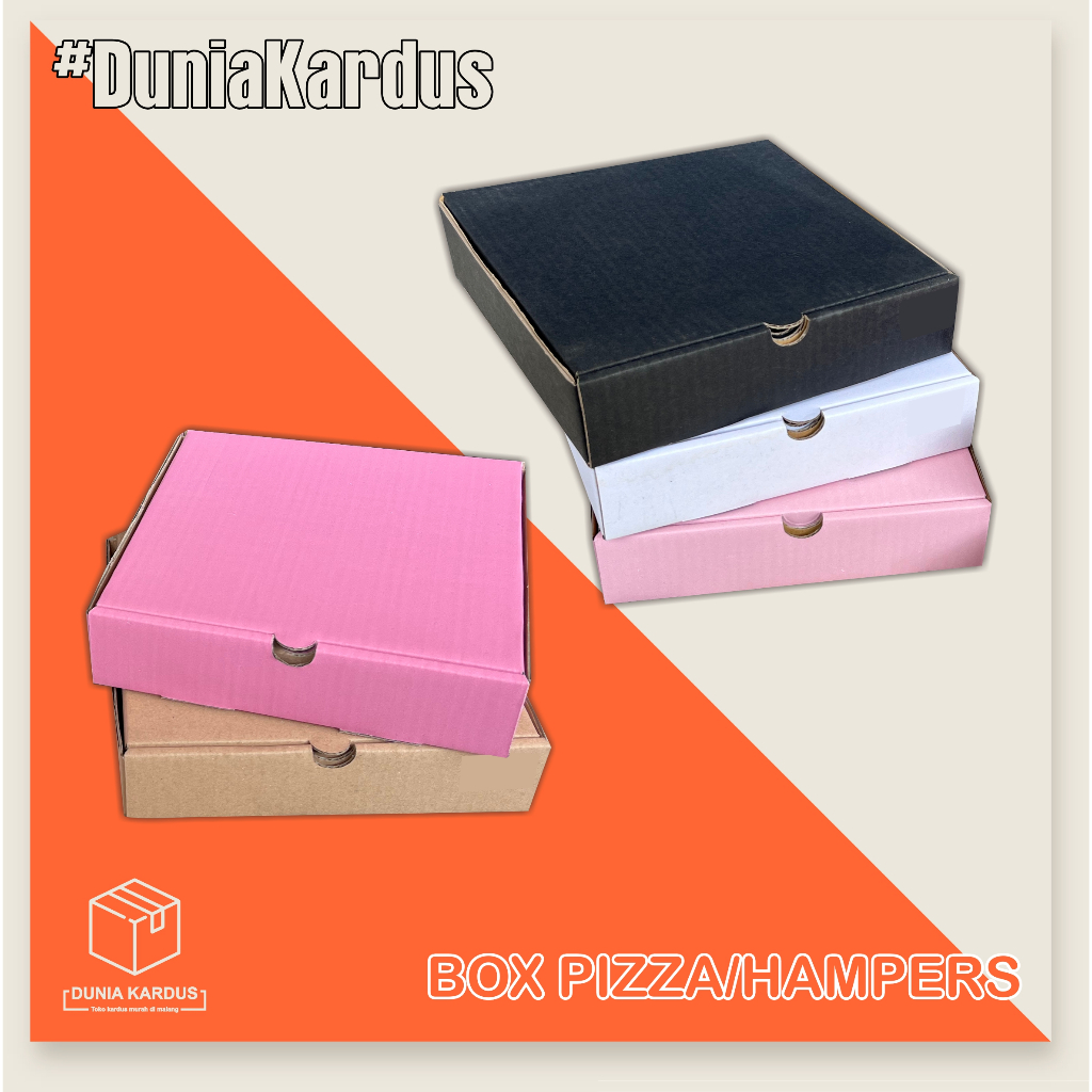 Jual Box Pizza/hampers 21x21x5 cm | PIZZA POLOS | BOX HAMPERS | BOX ...
