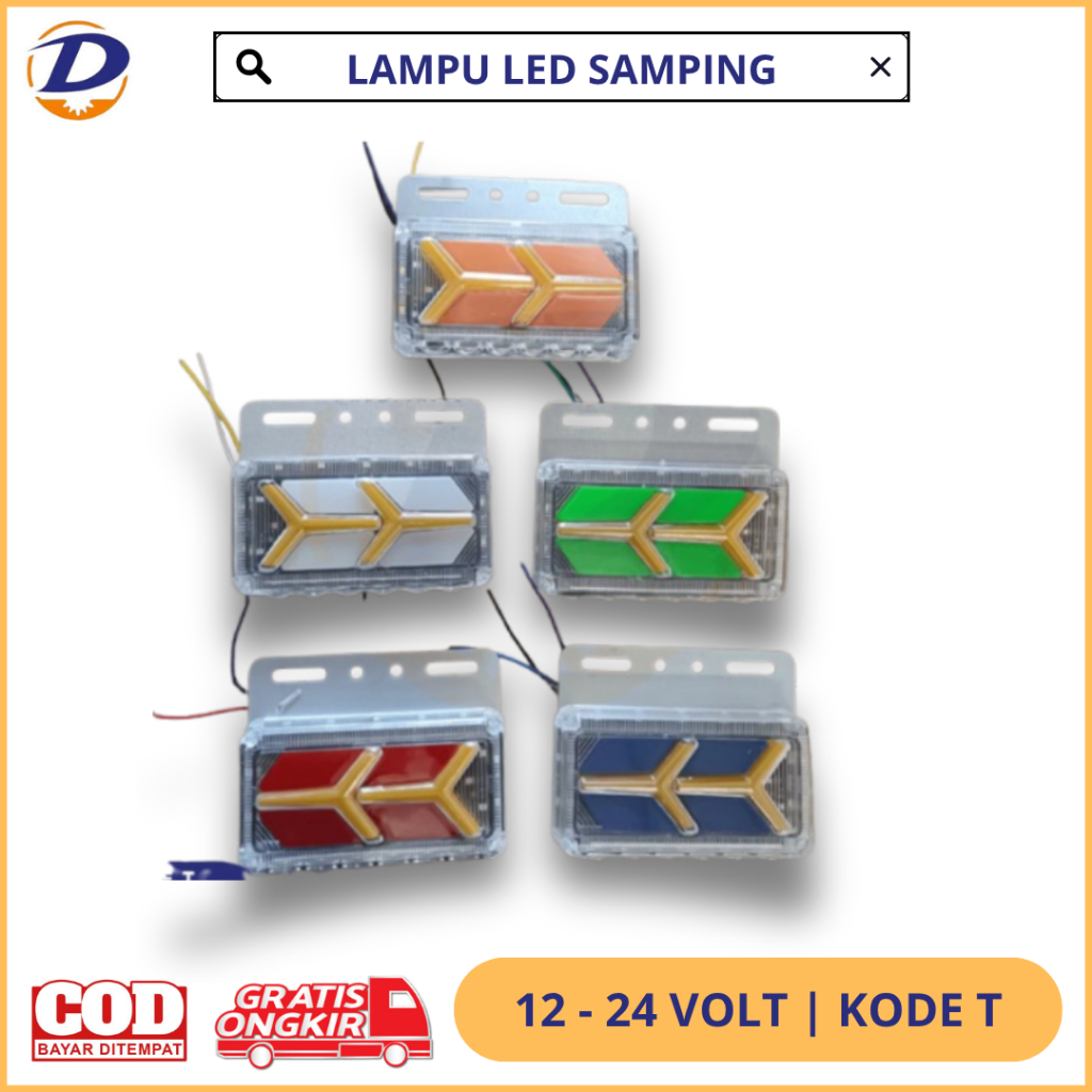 Jual LAMPU LED SAMPING KODE T - LAMPU SAMPING KODE T / LAMPU SAMPING ...