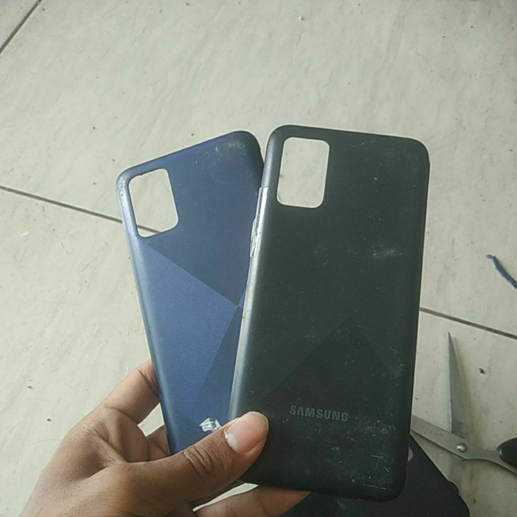 Jual backdoor bekas Samsung a02s,tanpa tombol fisik cek gambar | Shopee ...