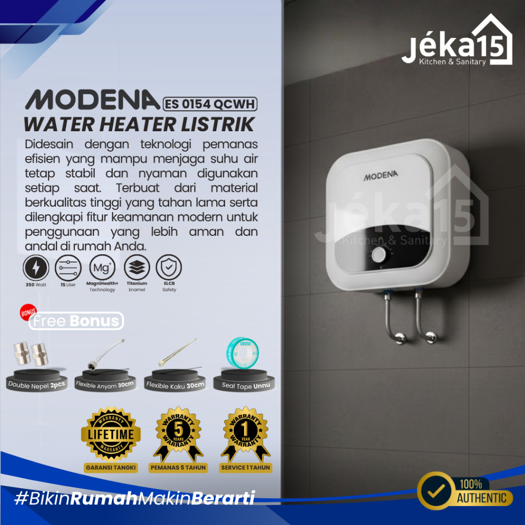 Jual JEKA15 - MODENA ES 0154 QCWH Water Heater Listrik - Pemanas Air ...