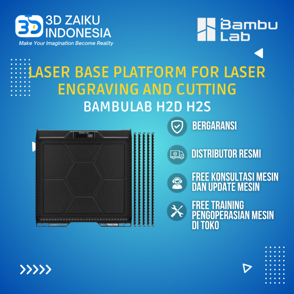 Jual Original Bambulab H2D H2S Laser Base Platform for Laser Engraving ...