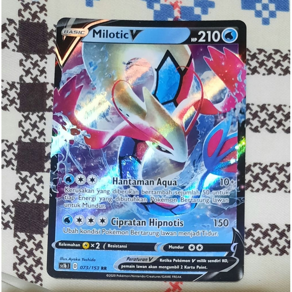 Jual Kartu Pokemon Milotic V Sc1b RR bahasa indo tcg | Shopee Indonesia