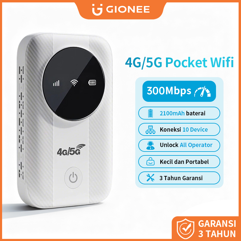 Jual GIONEE M5 Mini Mobile Modem WiFi 4G/5G 300Mpbs Wireless Pocket ...