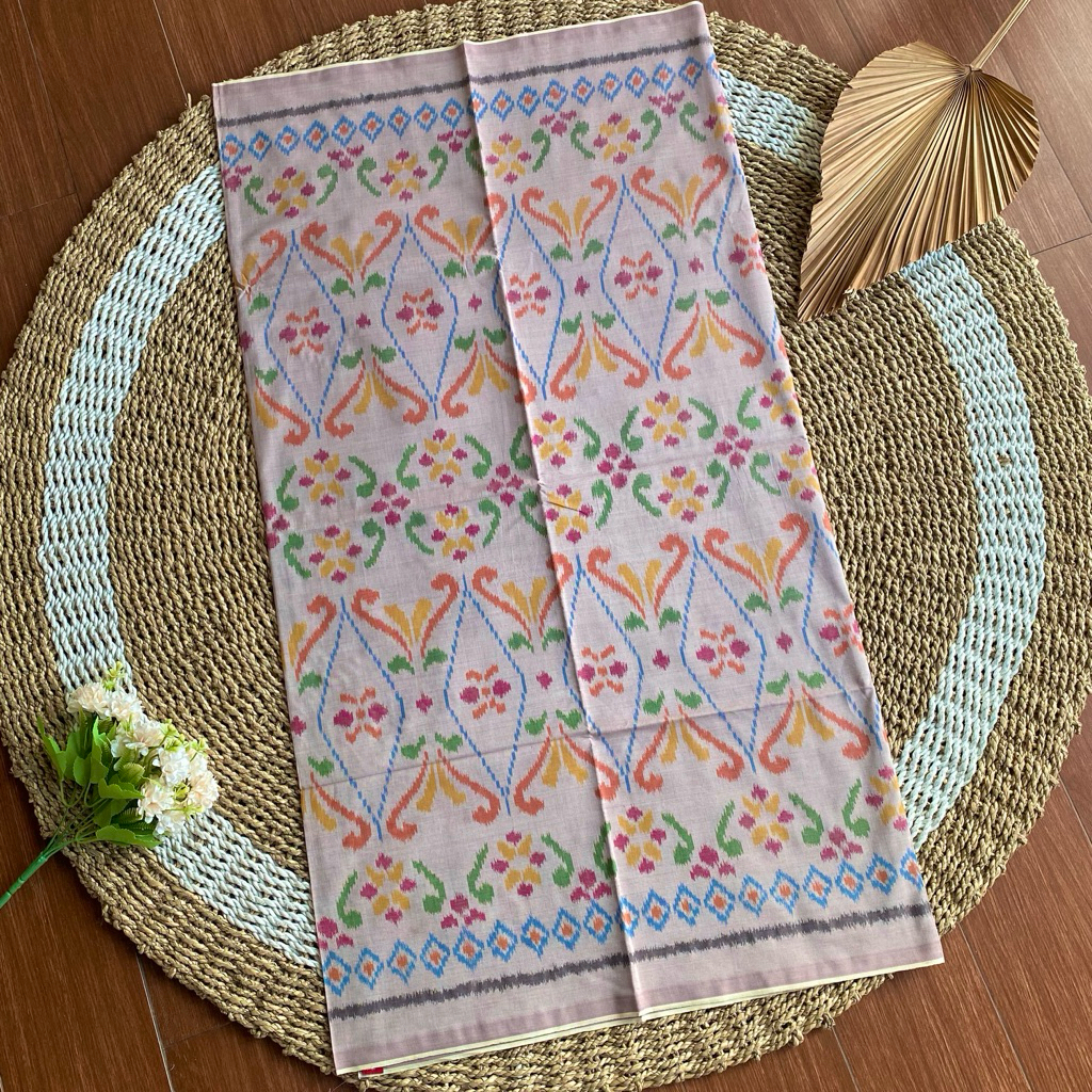 Jual KAIN TENUN IKAT ENDEK BALI MOTIF PATRA ANTIK ABU SOFT GRINGSING ...