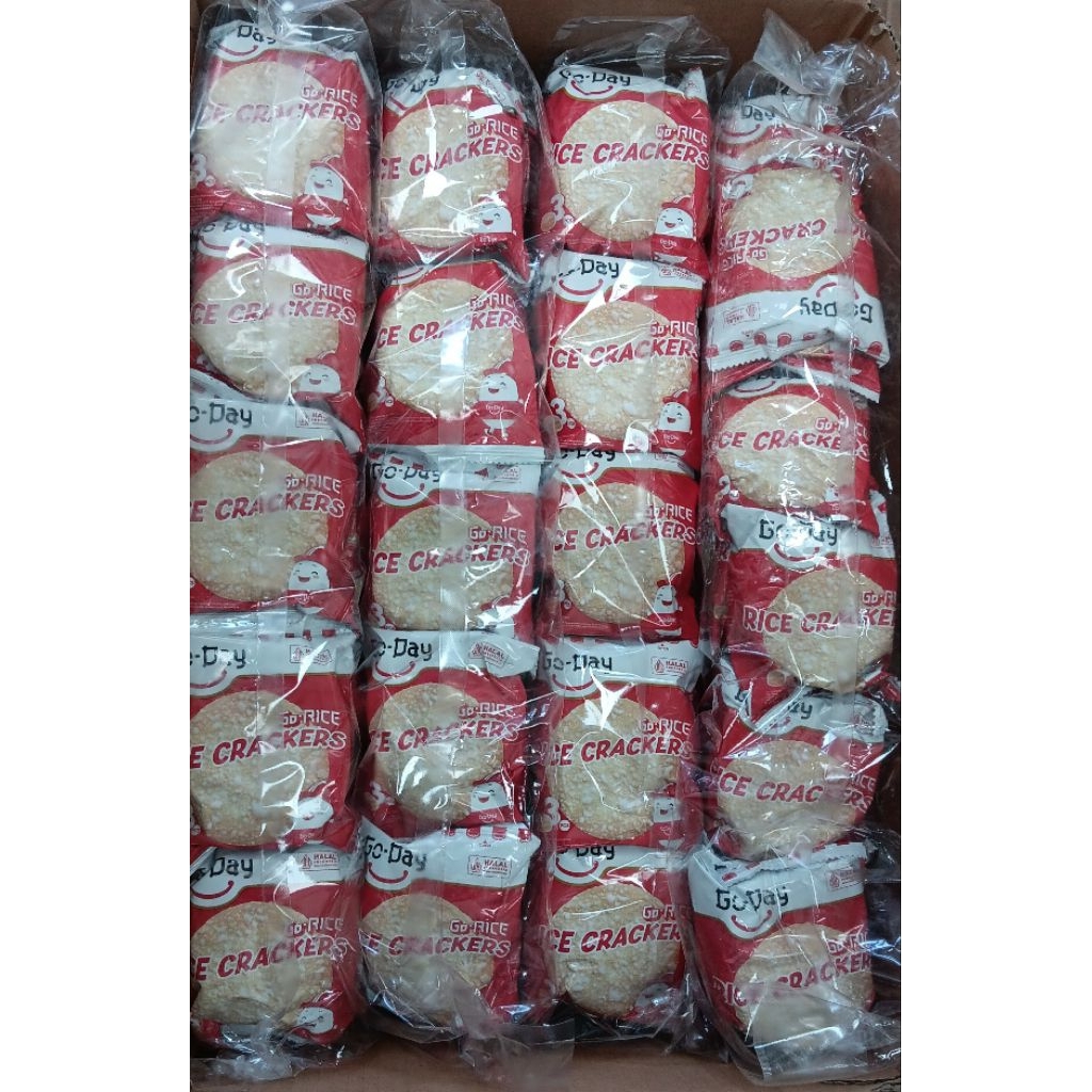 Jual ( 1 RENCENG ) Go-Rice Go Day Rice Crackers 16,5gr | Shopee Indonesia
