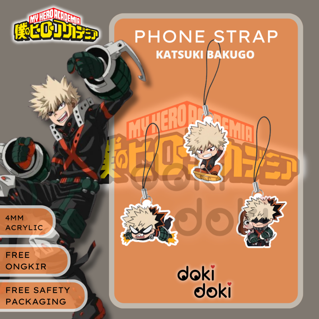 Jual PHONE STRAP HP ANIME KATSUKI BAKUGO KACCHAN BOKU NO HERO ACADEMIA ...