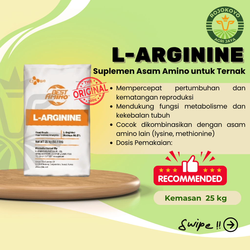 Jual L-Arginine CJ CheilJedang 25 kg - Amino Esensial untuk Pertumbuhan ...