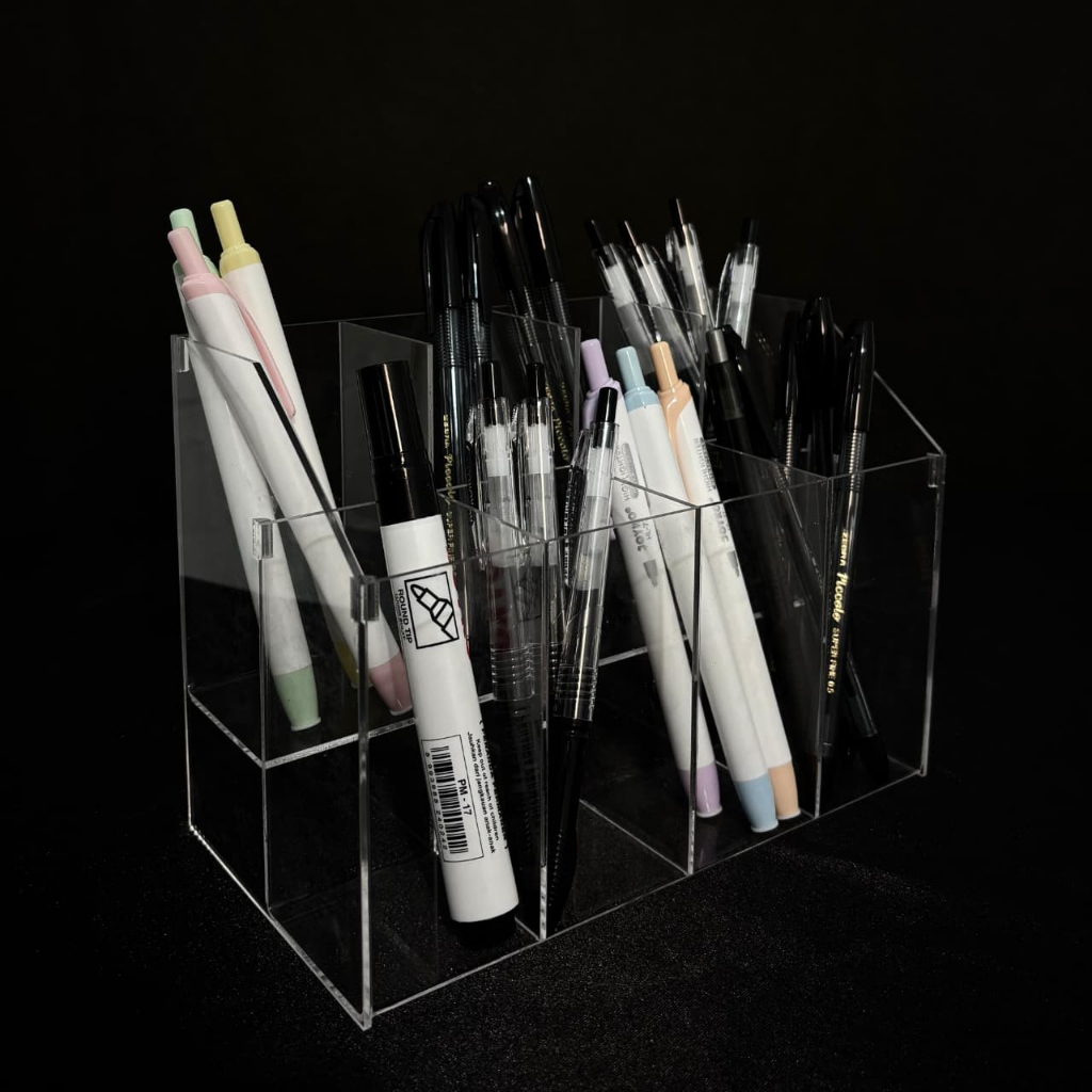 Jual Rak Pulpen Akrlik / Tempat Pulpen Akrilik / Rak Pulpen / Atk ...
