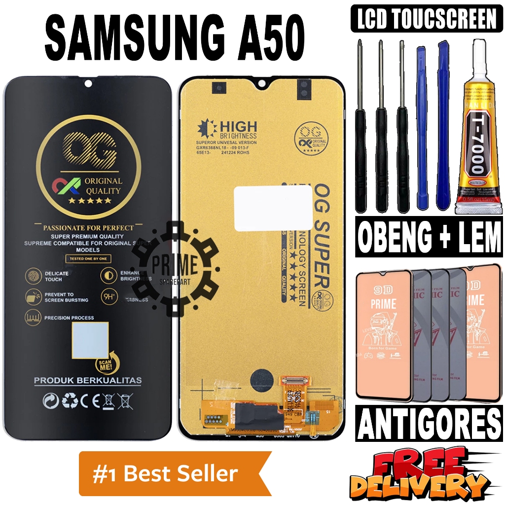 Jual LCD SAMSUNG A50 ORIGINAL OEM LCD TOUCHSCREEN SAMSUNG A50 FULLSET ...