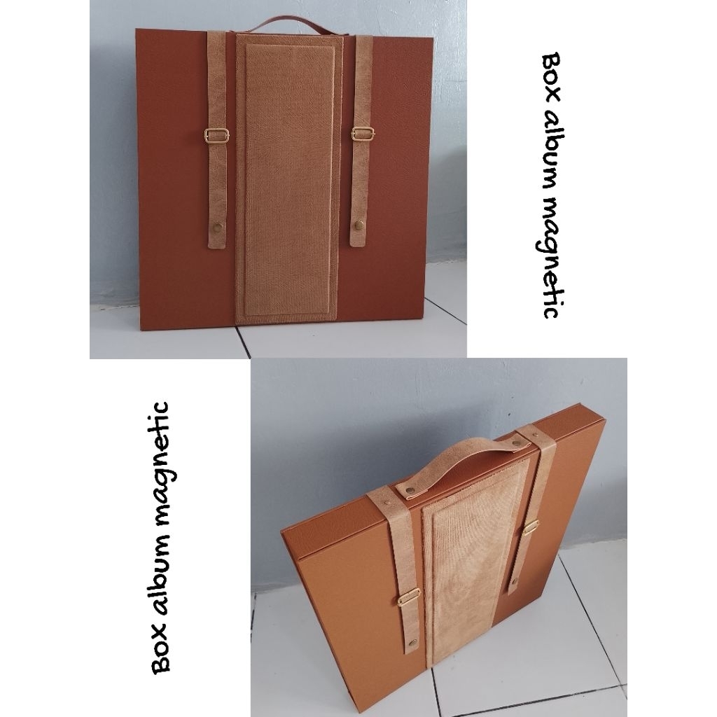 Jual Box album Magnetik jumbo ukuran 37x37//kombinasi suede||box saja ...