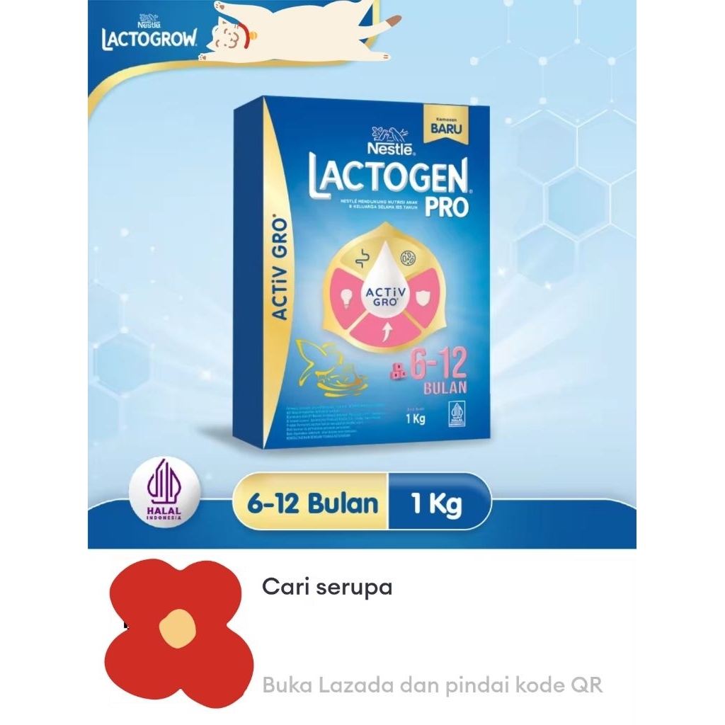 Jual Lactogen pro usia 6-12 1kg exp Oktober-desember 2026 | Shopee ...