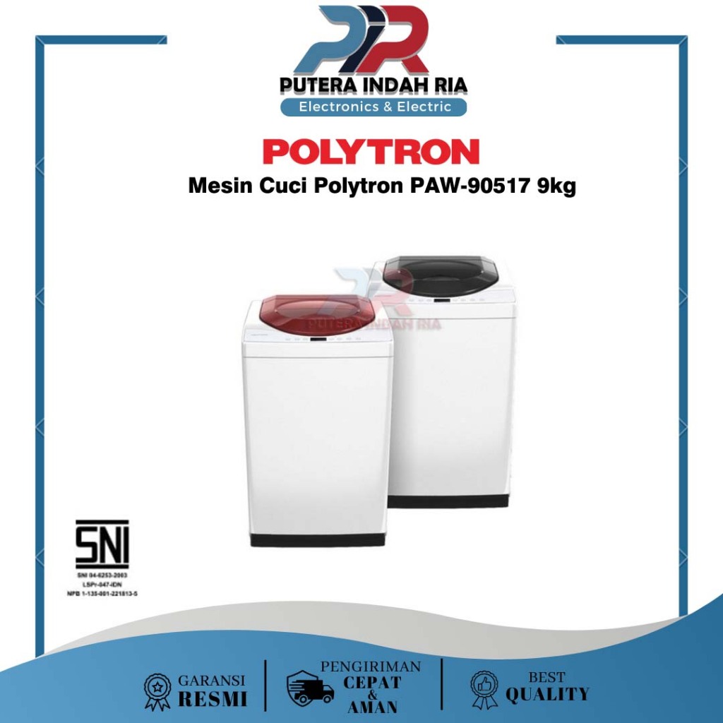 Jual Mesin Cuci POLYTRON 2 Tabung 8Kg PWM-8072 N-B / PWM 8072 Samba ...