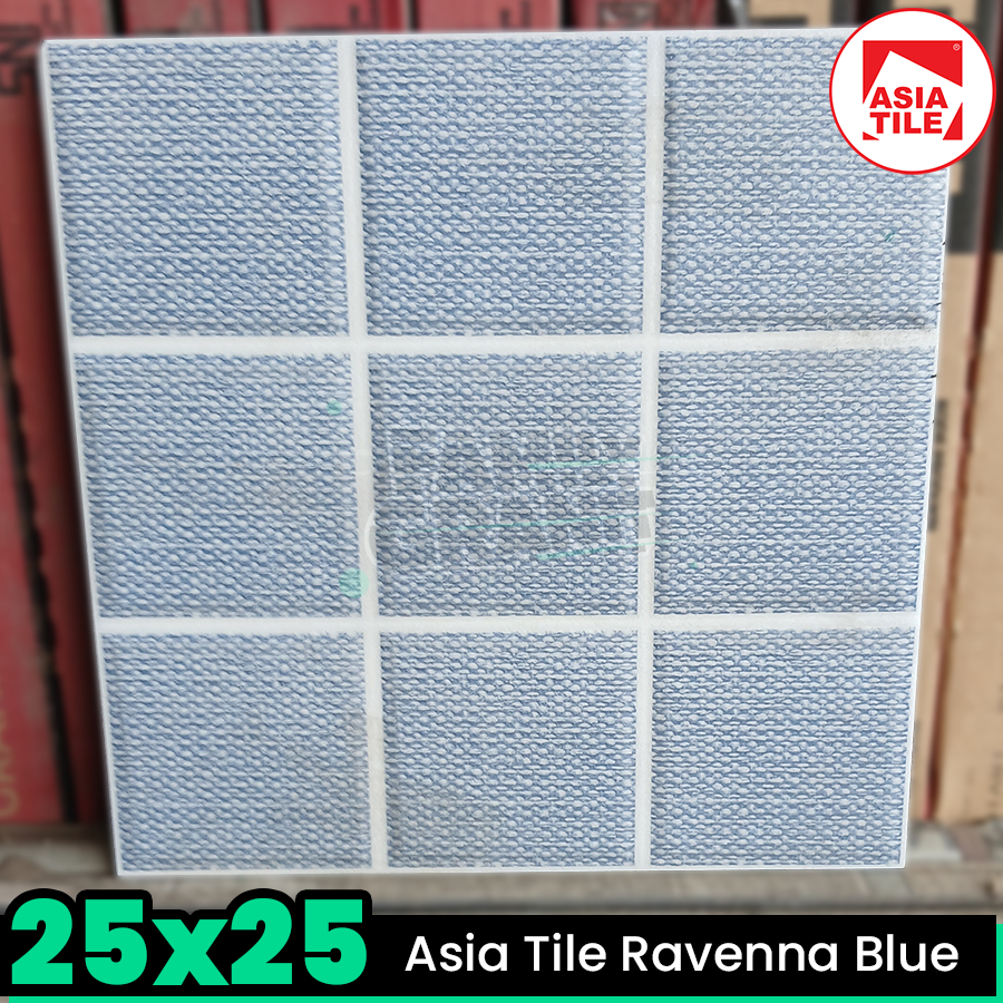 Jual Keramik Kasar 25x25 Asia Tile Ravenna Blue Lantai Kamar Mandi ...