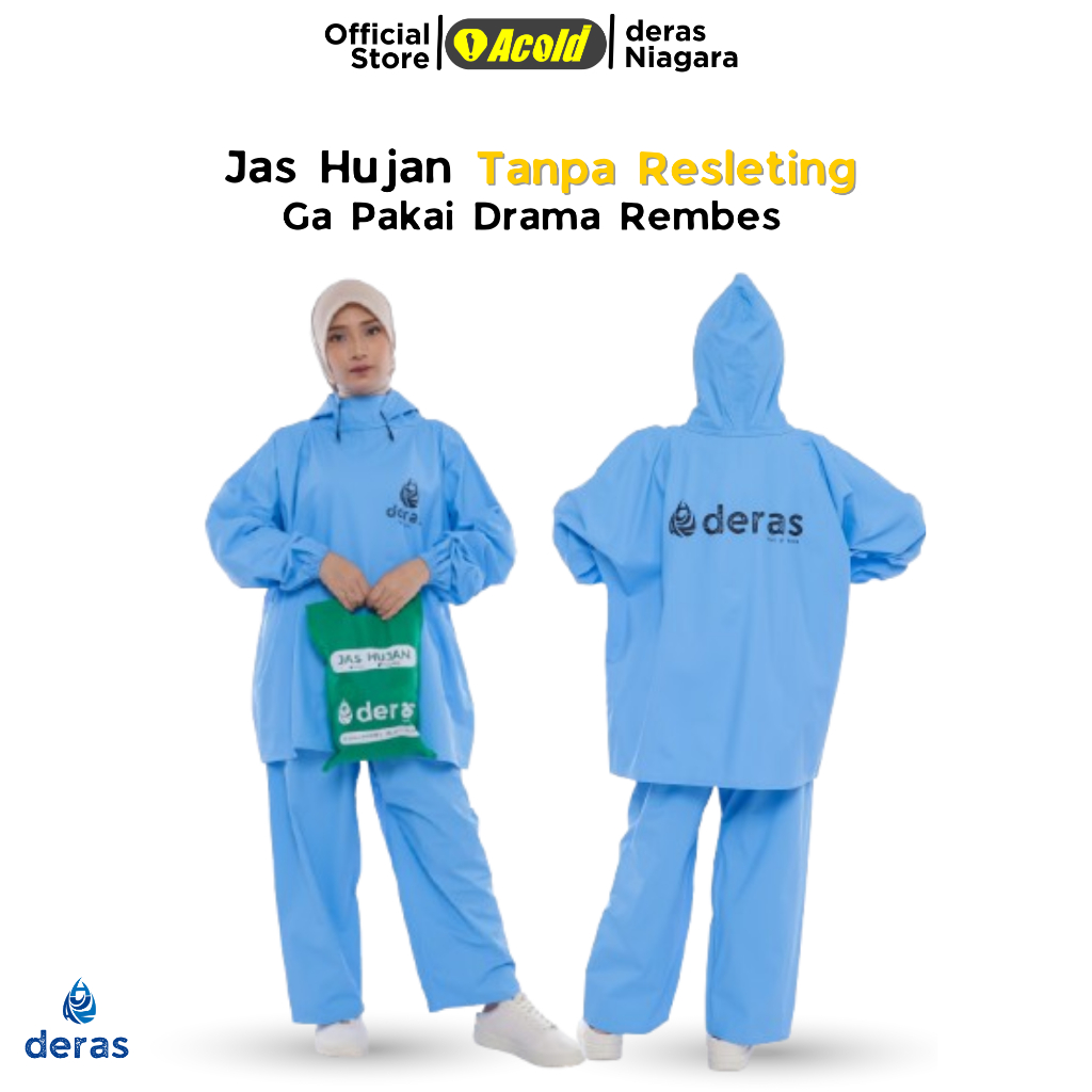 Jual Jas Ujan Setelan Pria Wanita Dewasa Model Hoodie Mantel Hujan ...
