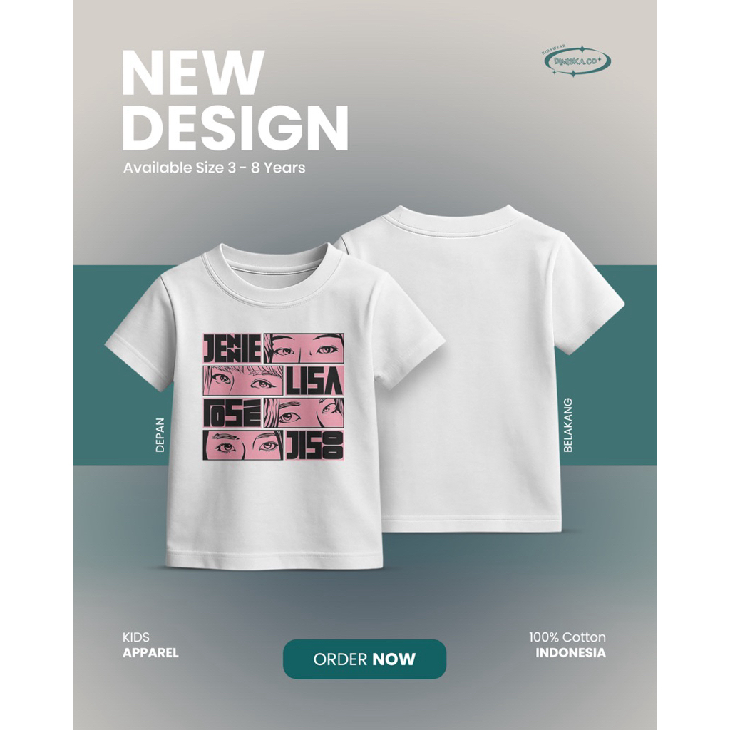Jual Baju Kaos Anak Cewek BLACKP!NK — Koleksi Terbaru! Tampil Kece ...