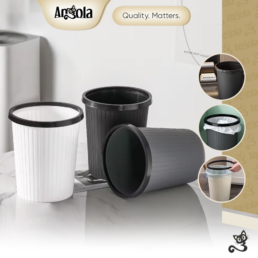 Jual ANGOLA Tempat Sampah Bulat E99 Trash Bin / Tong Sampah Plastik ...
